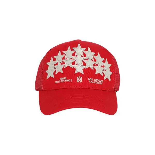 Amiri Stars Trucker Cap - Red