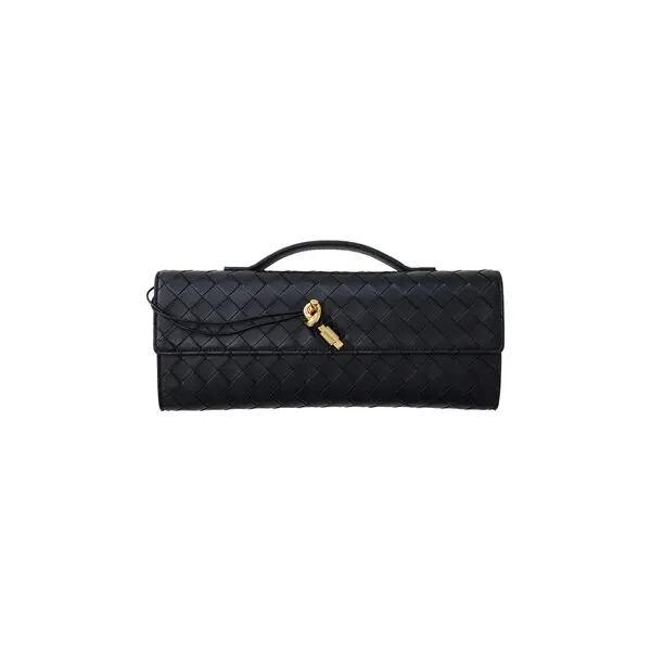 Bottega Veneta Andiamo Long Clutch - Black
