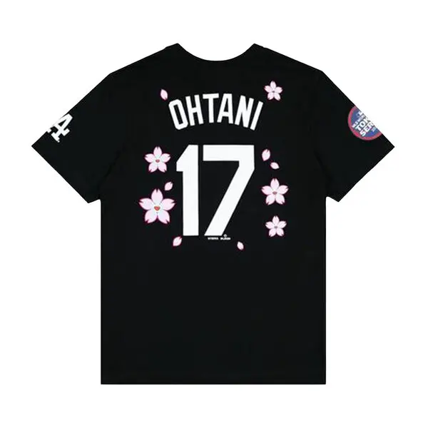 Nike X Takashi Murakami X Mlb World Tour Tokyo Series 2025 Shohei Ohtani Dodgers Short-sleeve Tee - Black