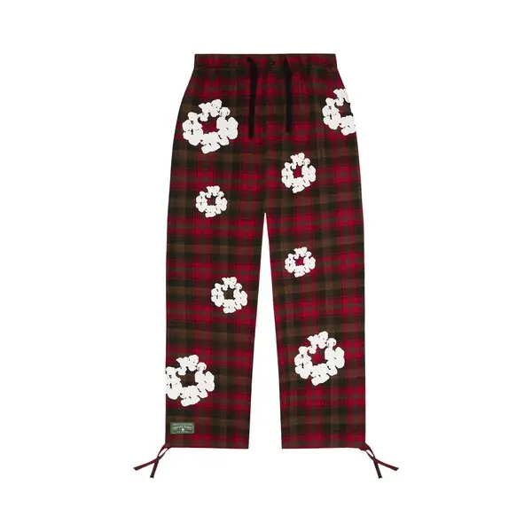 DENIM TEARS Wreath Pajama Pants 'red - Multicolor