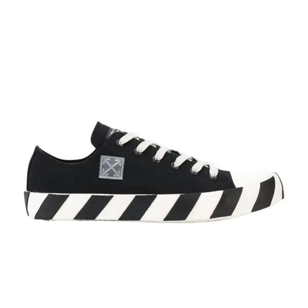 Off-White Low Striped Sneakers - Black