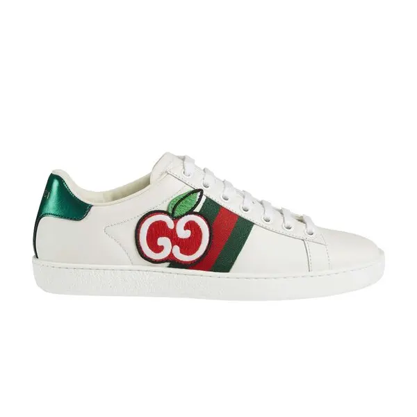 Gucci Ace Low 'gg Apple Patch' Sneakers