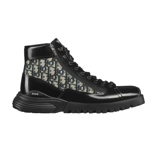 Dior Combat Ankle Boot Oblique - Black