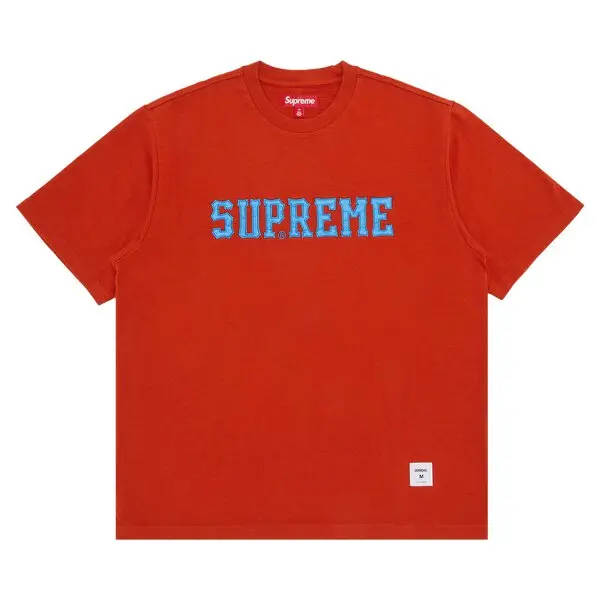 Supreme Twill Appliqué Short-sleeve Top - Orange