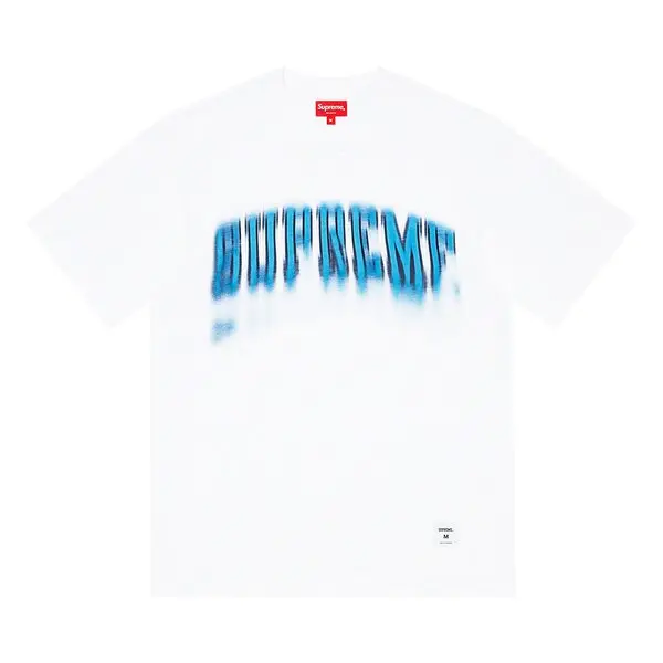 Supreme Blurred Arc Short-sleeve Top - White