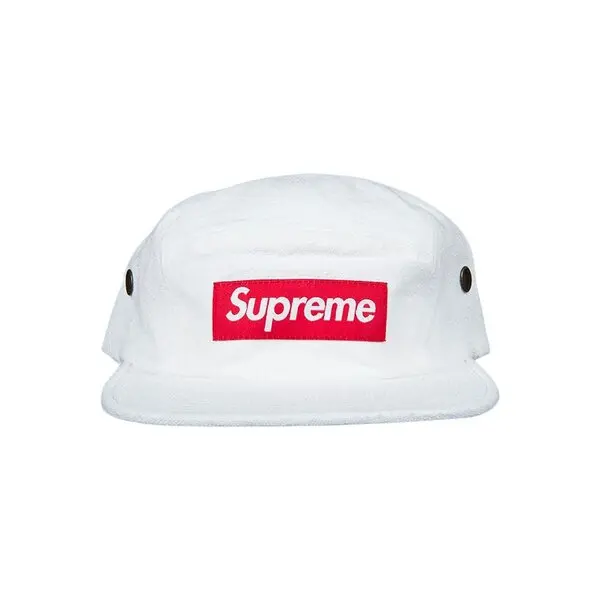 Supreme Napped Canvas Camp Cap - White