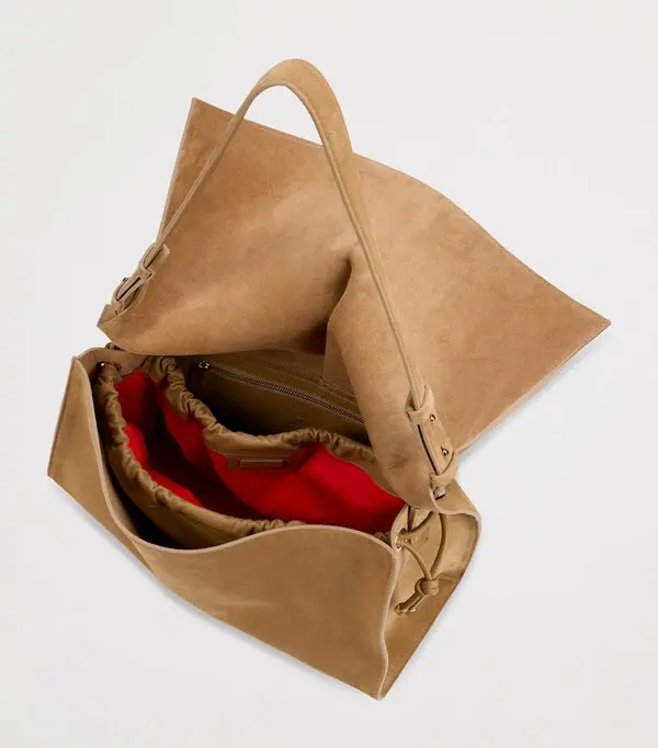 CHRISTIAN LOUBOUTIN Large Suede Shoulder Bag
