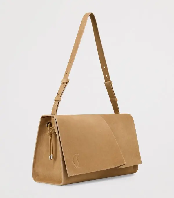 CHRISTIAN LOUBOUTIN Large Suede Shoulder Bag