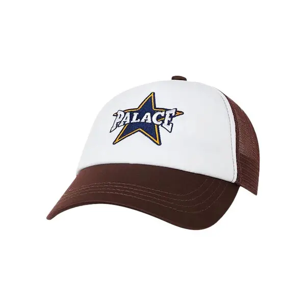PALACE Star Logo Trucker Cap - Brown