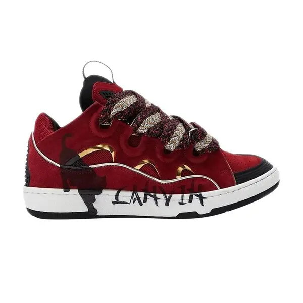 LANVIN Curb Sneakers - Red