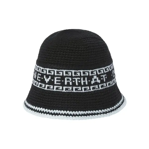 THISISNEVERTHAT Crochet Bucket Hat - Black