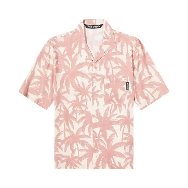 Palm Angels Palms All Over Shirt - Cream