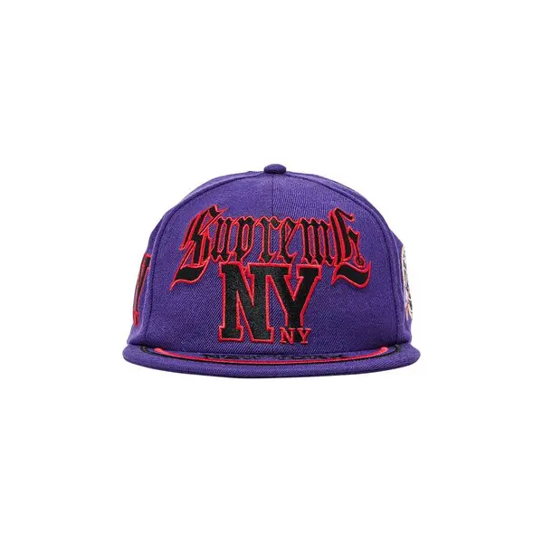 Supreme New York 6-panel Cap - Purple