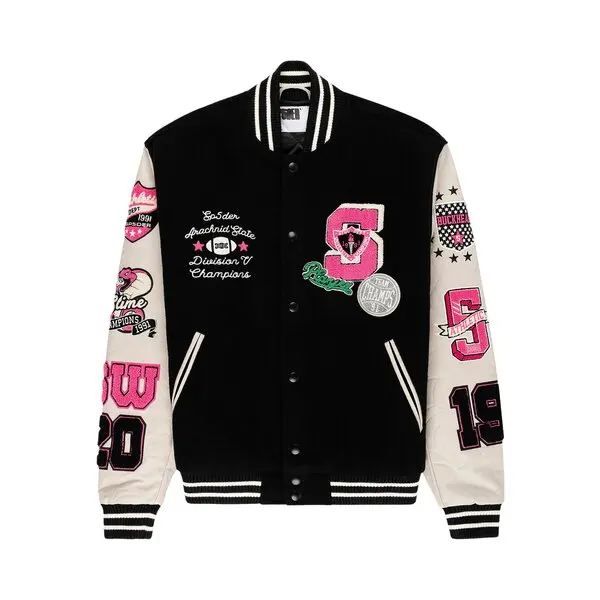 SP5DER Varsity Jacket - Black