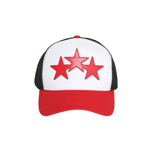 Amiri Three Star Trucker Cap - Red