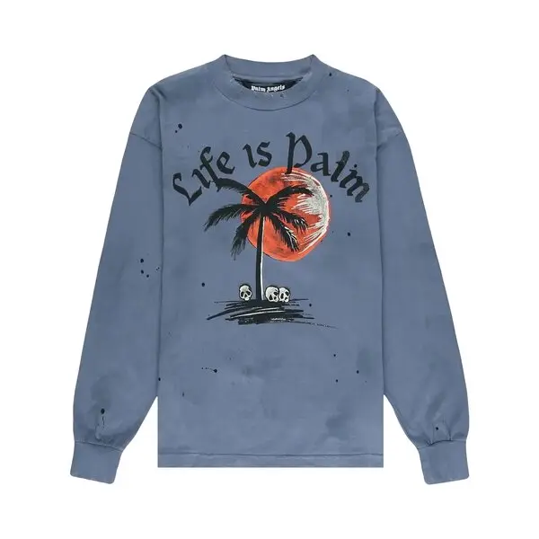 Palm Angels Sunset Palm Classic Long-sleeve Tee