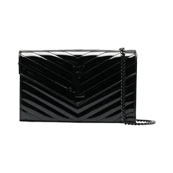 Saint Laurent Monogram Chain Wallet 'nero - Black