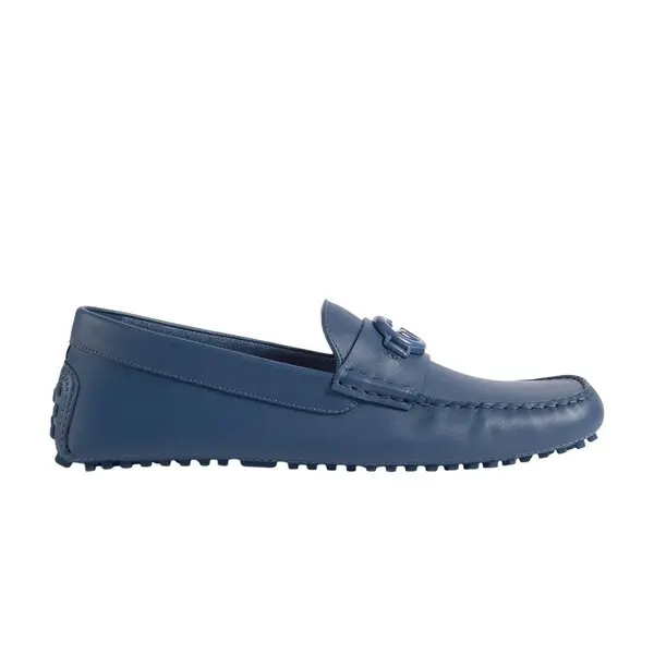 Gucci Driver Loafer With Interlocking G - Blue