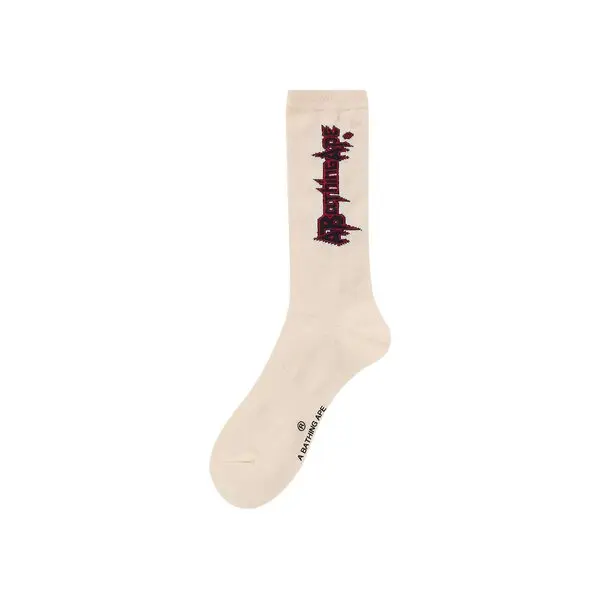 A BATHING APE Multi Logo Long Socks