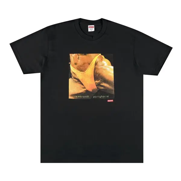 Supreme X Butthole Surfers Rembrandt Pussyhorse Tee - Black