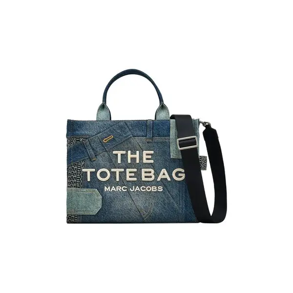 Marc Jacobs Medium Deconstructed Denim Tote Bag - Blue