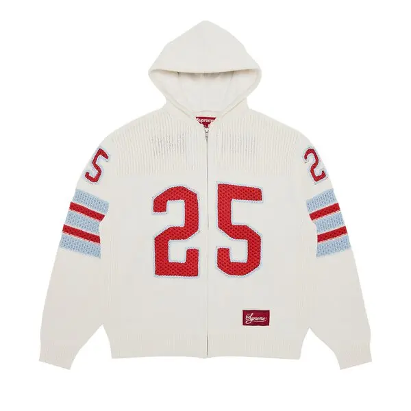 Supreme Sport Zip Up Hooded Sweater - White