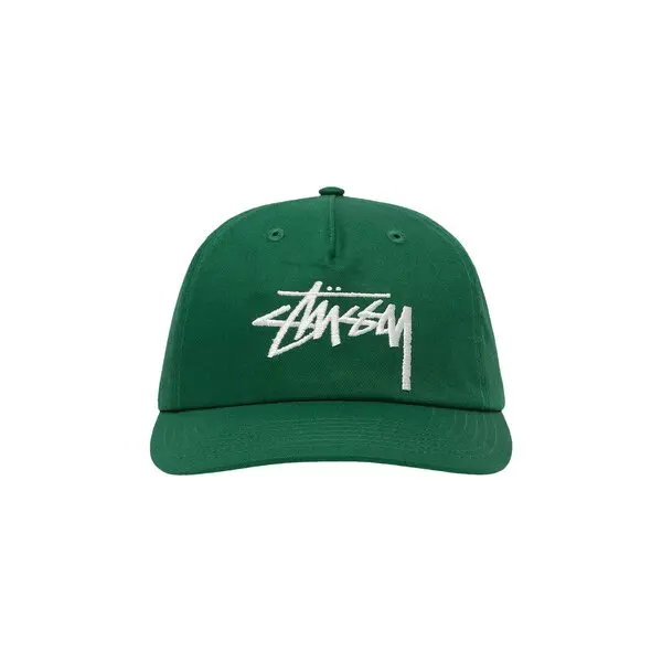 StÜssy Big Stock Mid Depth Cap - Green
