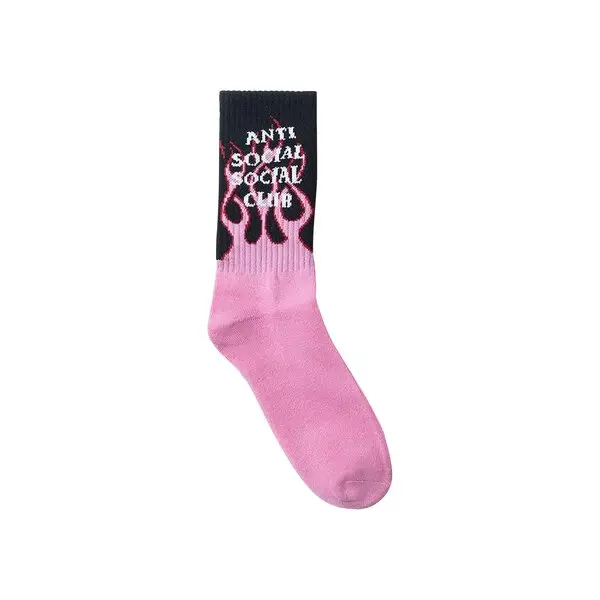 ANTI SOCIAL SOCIAL CLUB Flame Socal Socks - Black