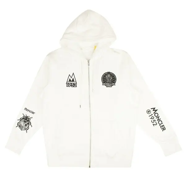 Moncler 1952 Zip Up Sweatshirt - White