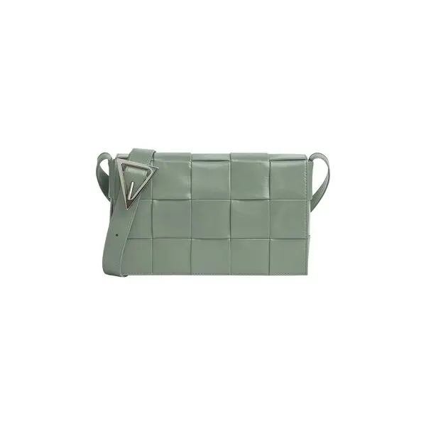 Bottega Veneta Intreccio Leather Cassette Bag - Grey