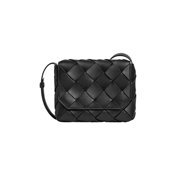 Bottega Veneta Diago Leather Crossbody Bag - Black