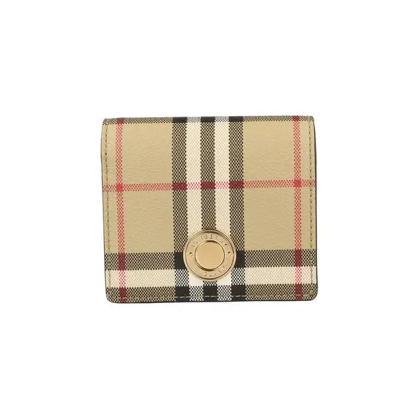 Burberry Small Check Bifold Wallet 'archive Beige - Tan