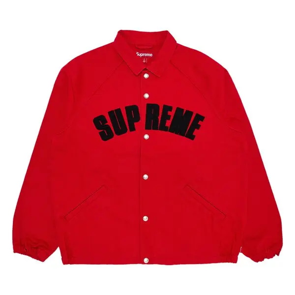 Supreme Arc Denim Coaches Jacket - Red