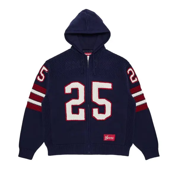 トップス sport zip up hooded sweater S Supreme Sport Zip Up Hooded Sweater - Blue | Editorialist
