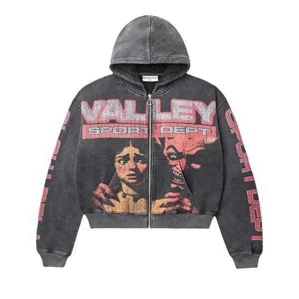 VALE FOREVER Devils Advocate Zip Up Hoodie - Black