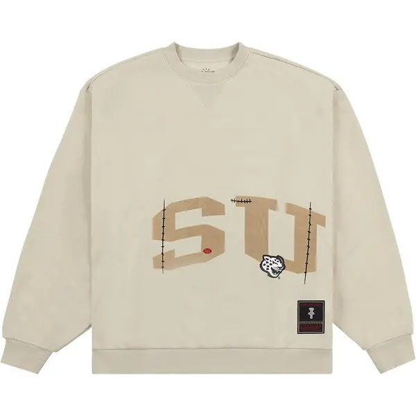CACTUS JACK BY TRAVIS SCOTT Cactus Jack X Mitchell & Ness Southern University Crewneck - Tan