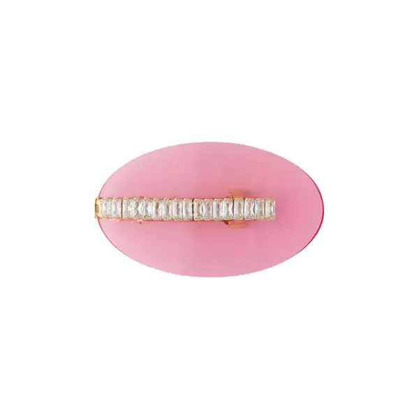 Miu Miu Plexiglass Hair Clip - Pink