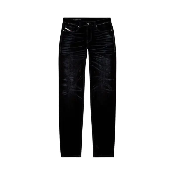 DIESEL® Loose Fit Velvet Flocked Denim