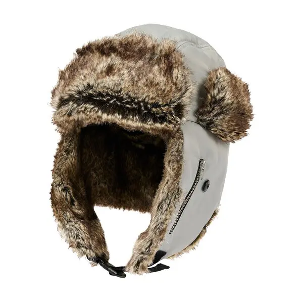 PALACE Reverso Fur Trooper Hat - Grey