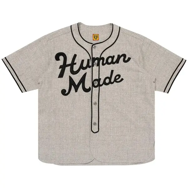 HUMAN MADE Baseball Shirt - Grey
