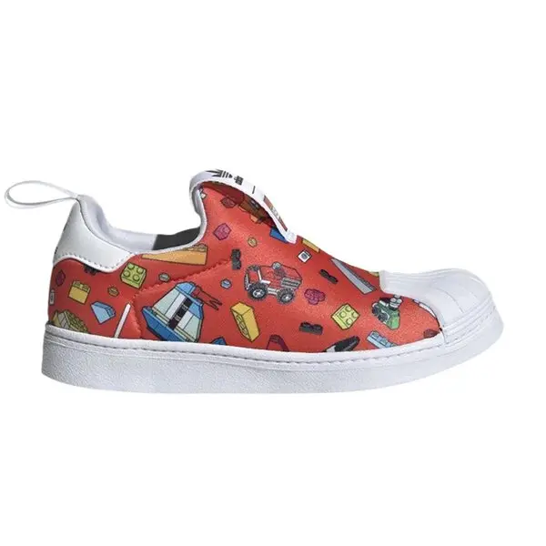 Adidas Lego X Superstar 360 J 'all Over Print' Sneakers - Red
