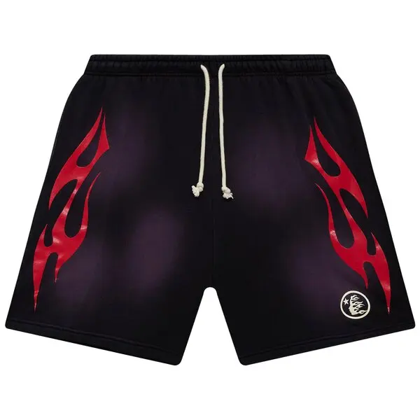 HELLSTAR Flame Shorts - Black