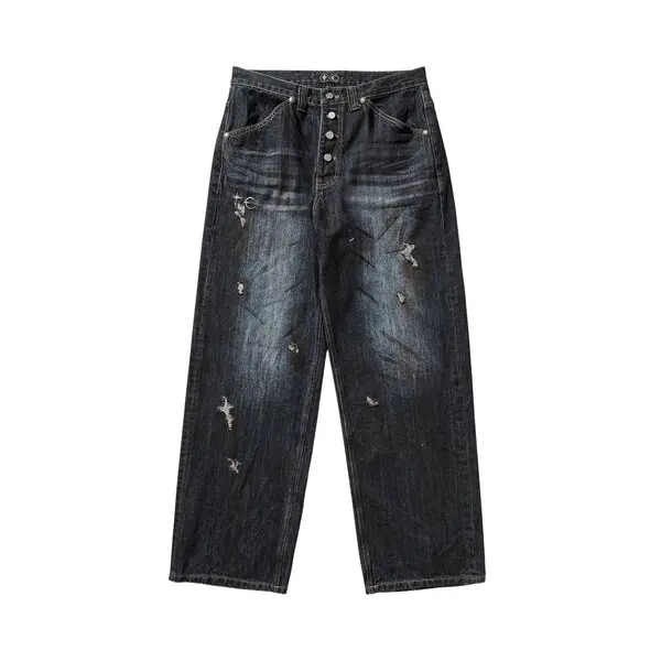 THUG CLUB Burn Down Denim Pants