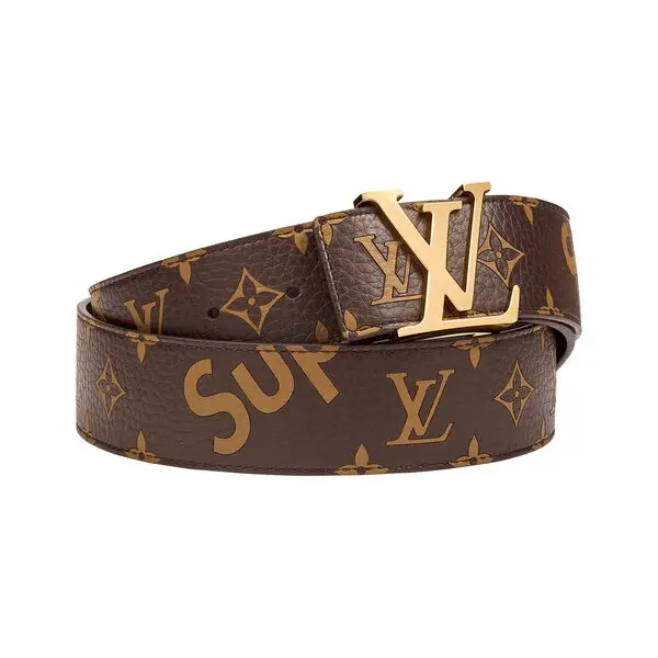 LOUIS VUITTON X Supreme Initiales Belt - Brown