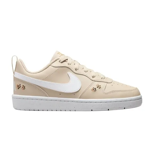 Nike Court Borough Low Recraft Se Gs 'embroidered Floral - Tan