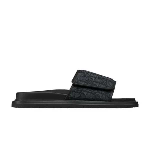 Dior Aqua Oblique Triple Sandals - Black