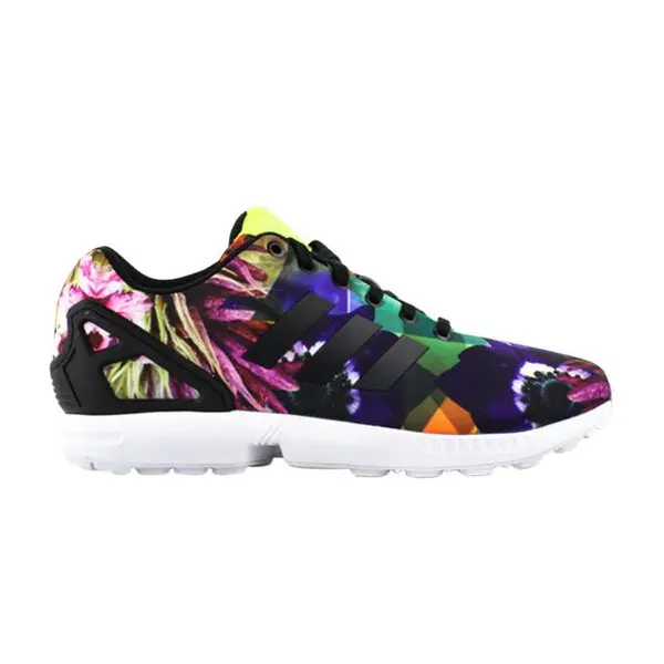 Adidas Zx Flux 'floral Torsion City Pack' Sneakers - Black