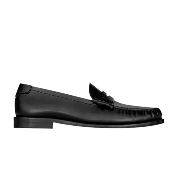 Saint Laurent Le Loafer Penny Slippers - Black