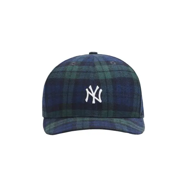 Kith For New York Yankees Plaid Cap - Blue