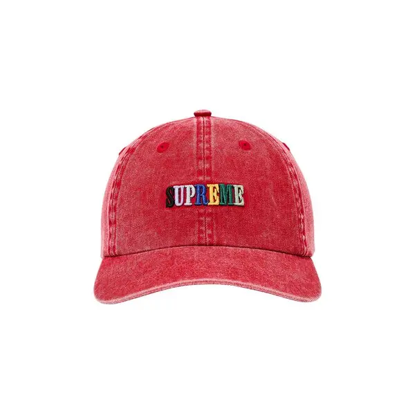 Supreme Pigment Dye 6-panel Cap - Red